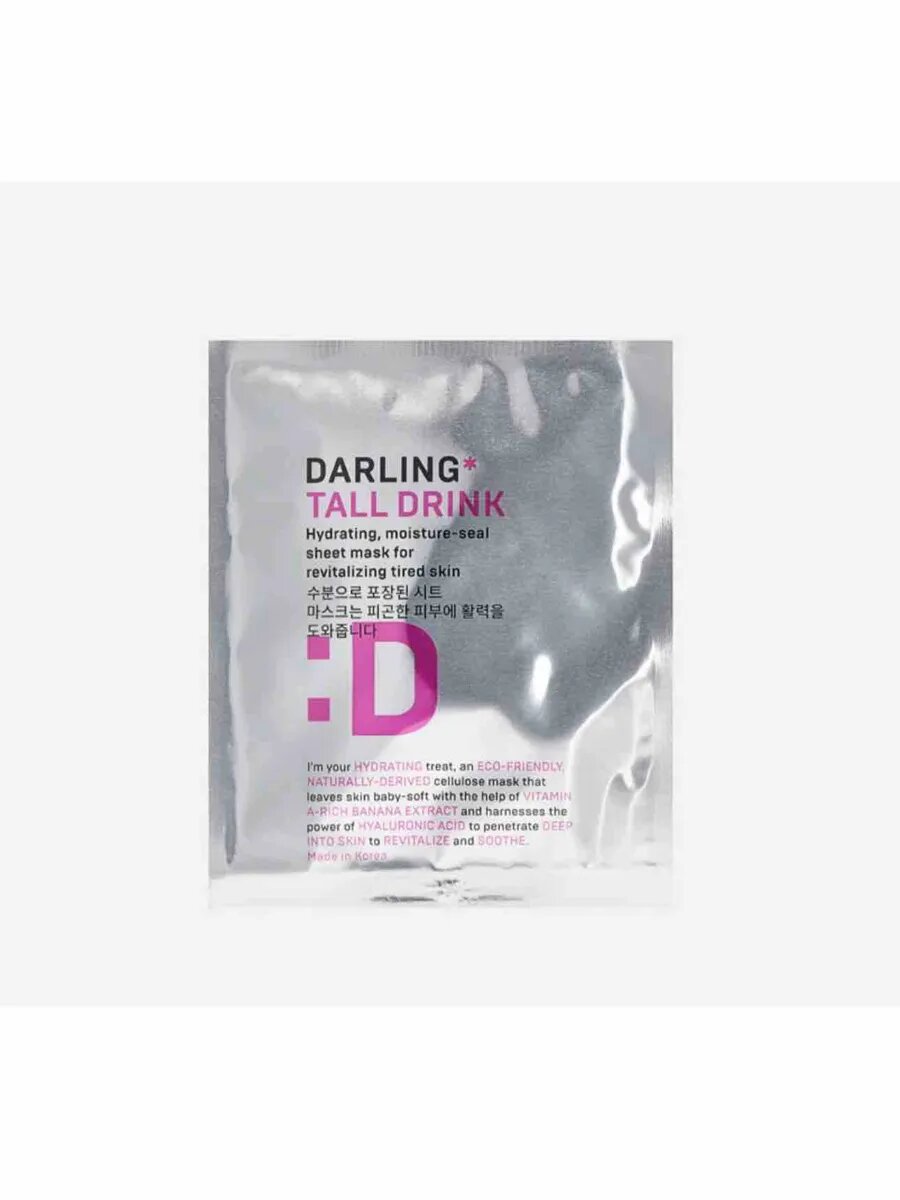 Тканевая маска DARLING Tall Drink, для увлажнения, восстановления