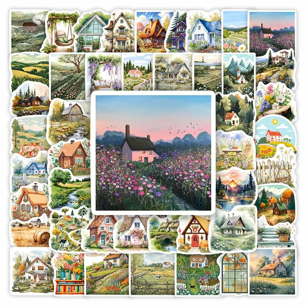 Эстетические наклейки для скрапбукинга, 100 шт 30pcs-RANDOM