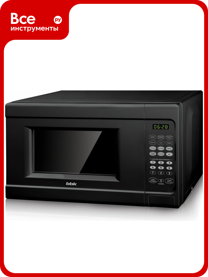 Микроволновая печь bbk 20MWS-727S/B черный 00-00000616