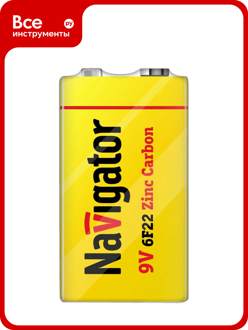 Батарейка Крона 94 762 NBT-NS-6F22-SH1 1шт Navigator 94762