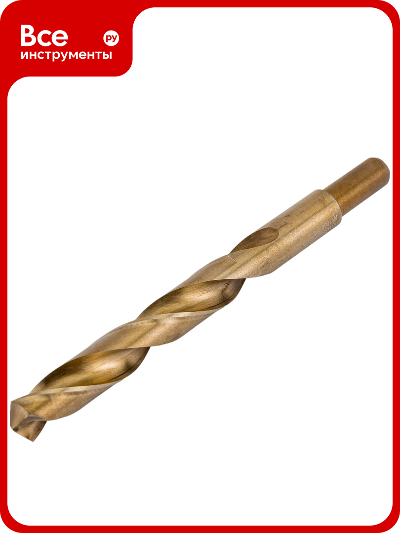 Сверло по металлу Профоснастка Эксперт 16 мм, HSSE M35 Co 5%, DIN 338, расточенный хв-к 13 мм, 118 градусов №1080