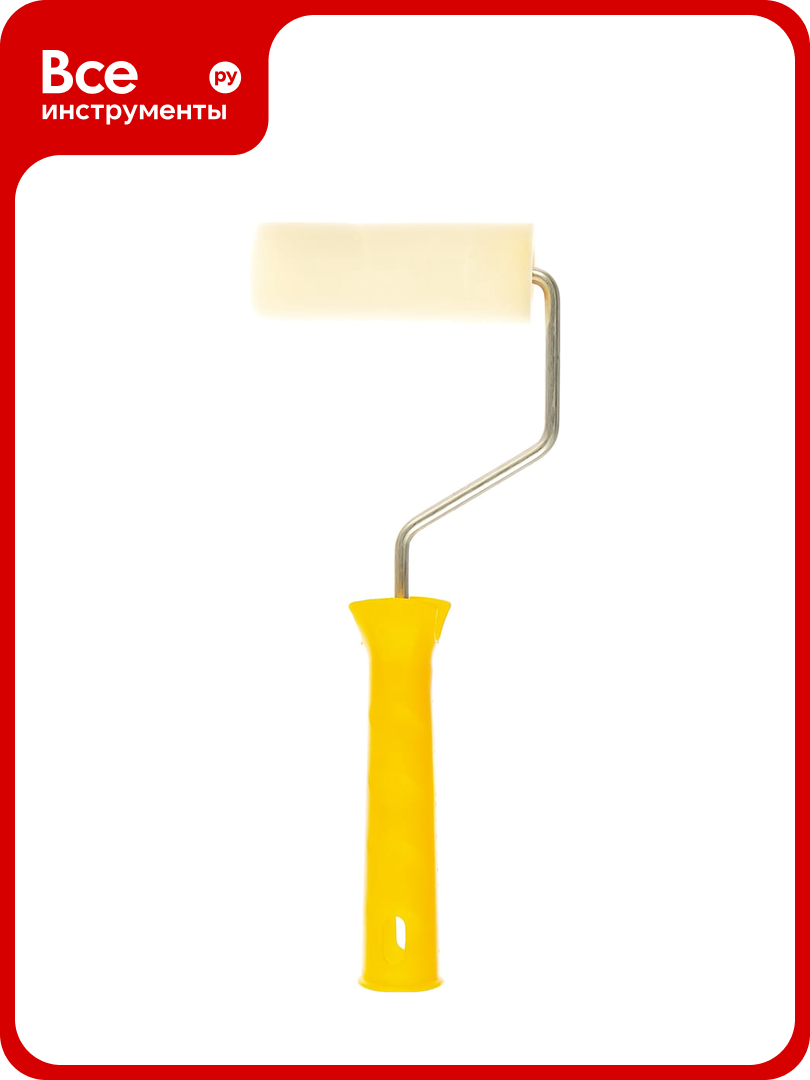 Валик (поролон, в комплекте с бюгелем) 100мм Biber 31561 тов-035895