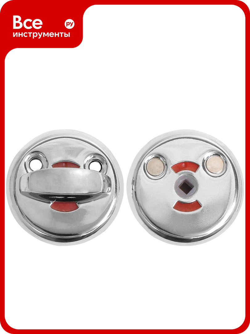 Сантех. завертка к ручкам для финских дверей Аллюр 0350WC CP хром, финских дверей