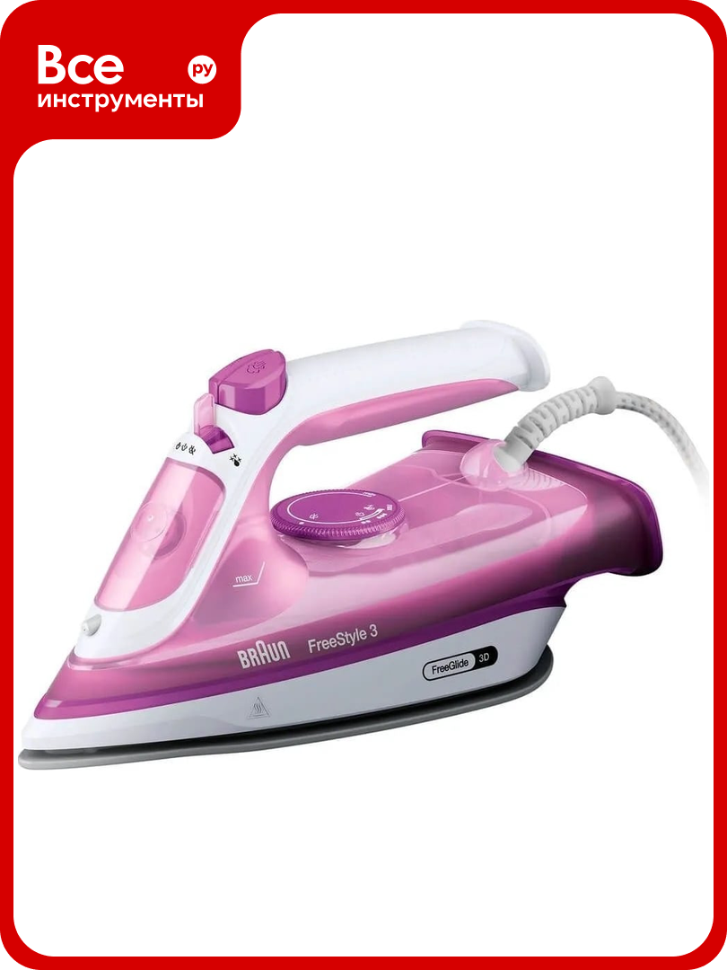 Паровой утюг Braun FreeStyle 3 FI3124PU 0127408001