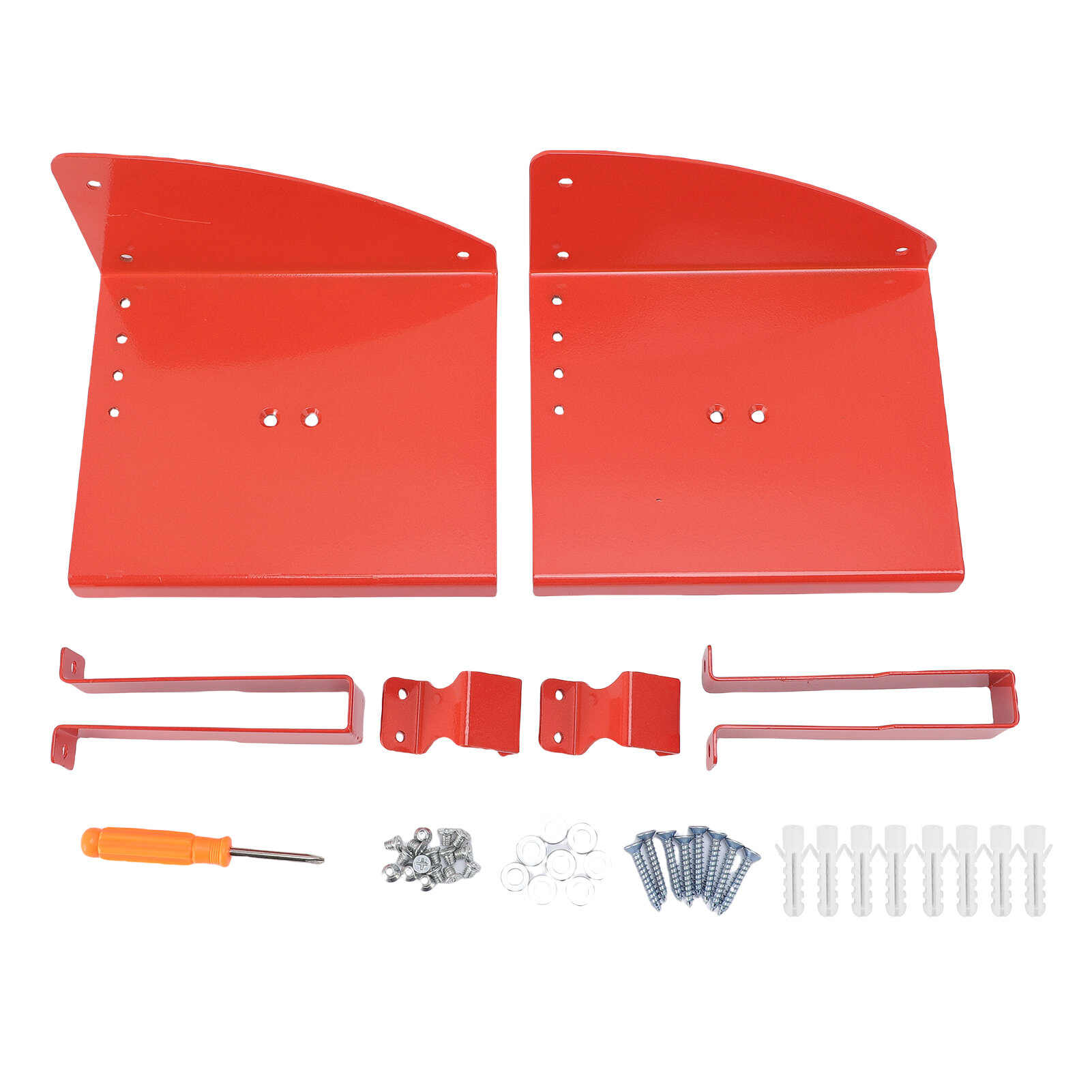 Комплект из 2 настенных креплений для цепных пил MS250 MS251 MS170 MS171 MS172, изготовленных из легированной стали, усиленный кронштейн.