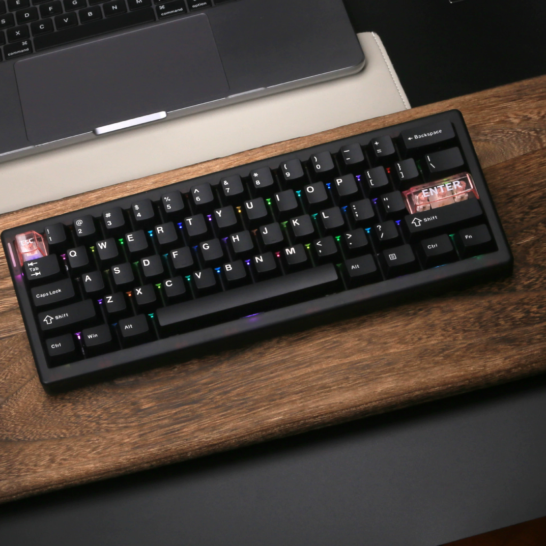 Cidoo Игровая клавиатура беспроводная QK61 V2, Английская раскладка, черный