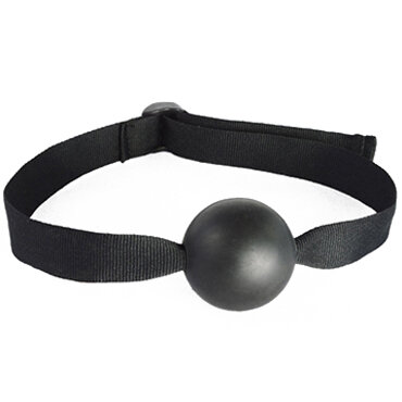 Sitabella Кляп-шар на стропе, черный С регулируемым ремешком