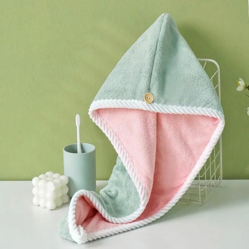 Чалма для сушки волос из микрофибры, универсальная шапка для бани, сауны и душа