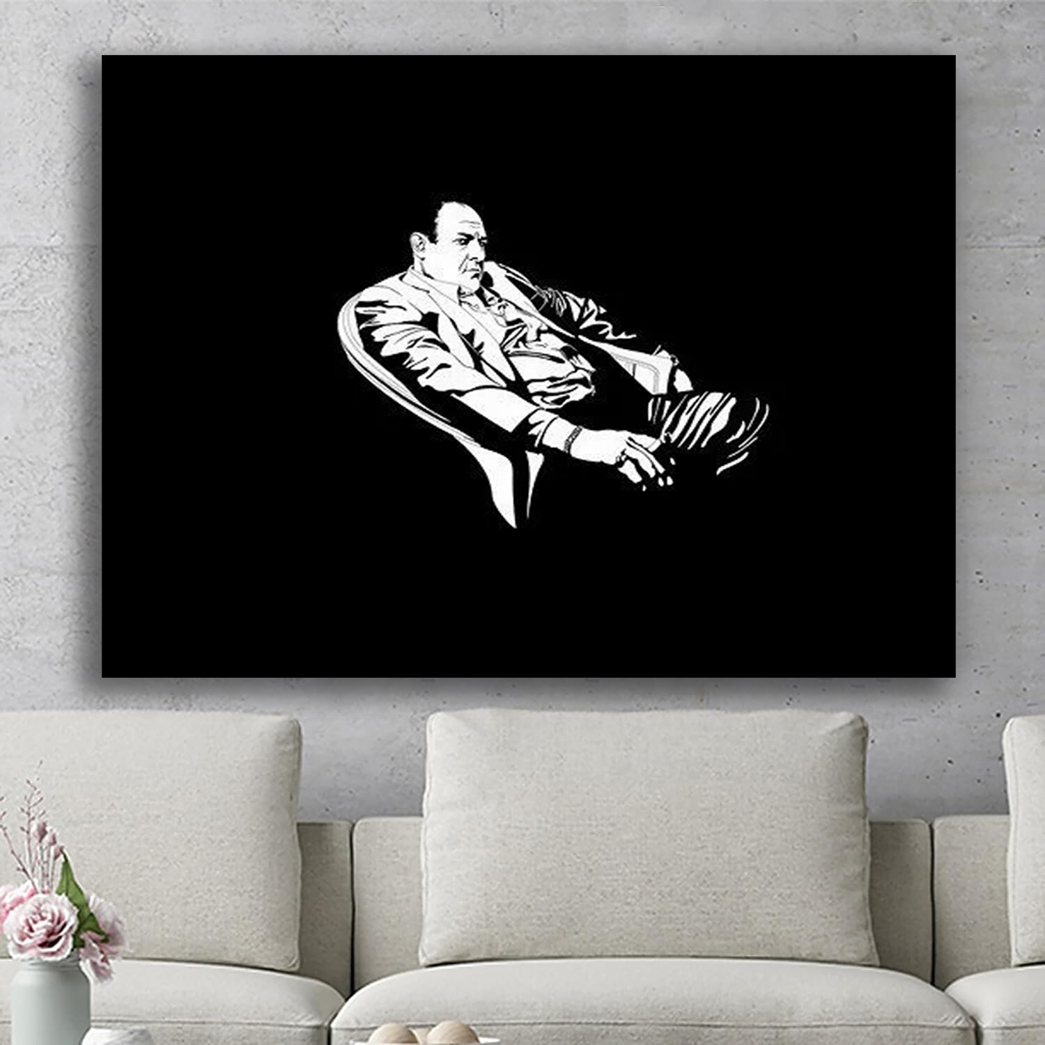 Картина на стену для интерьера - "Тони Сопрано, гангстеры, мафия", 30х40 см.