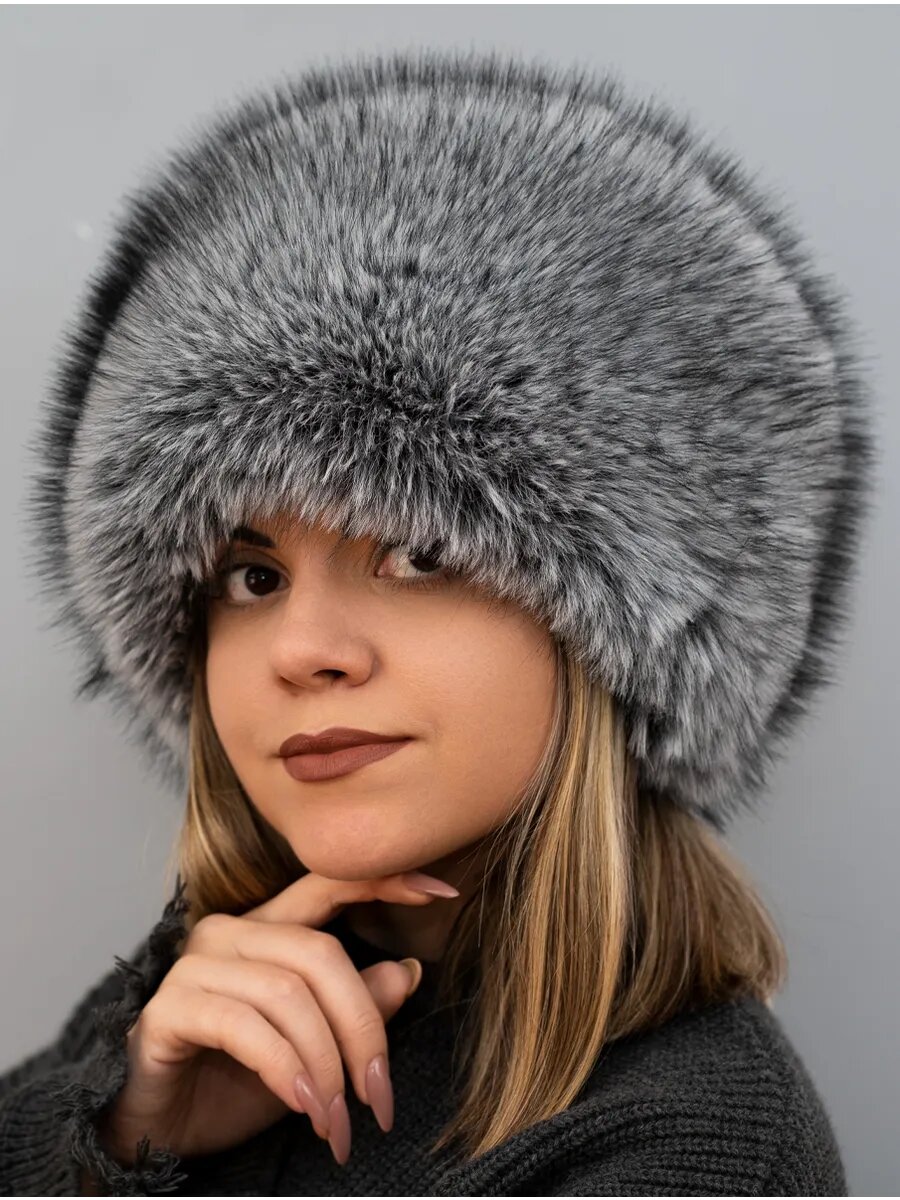 Шапка Шапки из искусственного меха 2025 г . для женщин
