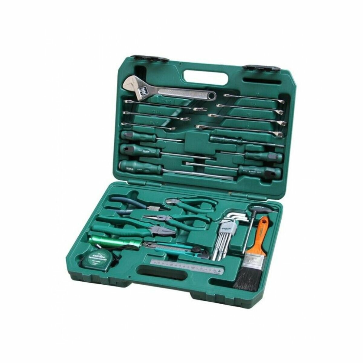 Инструмент (Набор) 33Пр. Комбинированный (Бытовой) Пласт. кейс(Sata 09551)