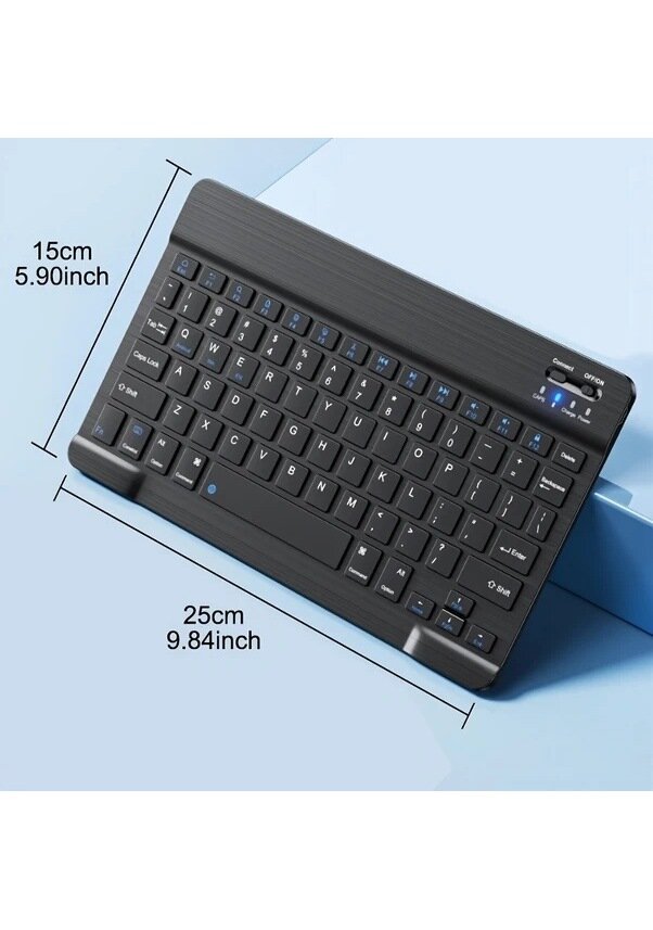 Розовая Bluetooth-клавиатура для iPad 10-го поколения, iPad Pro, Air Mini, Samsung, Xiaomi, совместимая с планшетами, ультратонкая беспроводная, дорожный офисный аксессуар