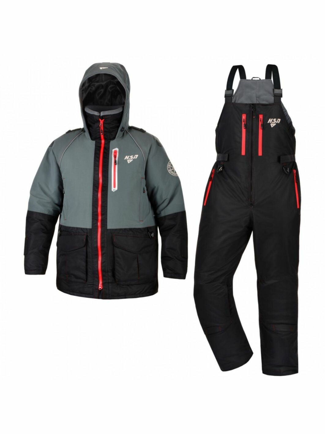 Костюм-поплавок мужской зимний ХСН Rescuer VII comfort, hardguard, серый, размер 46-48/170