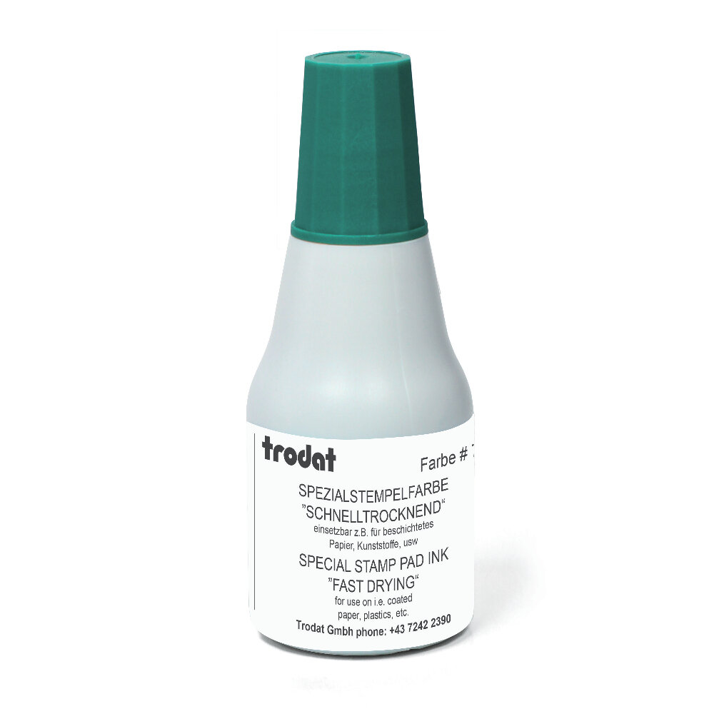 Trodat 7021 универсальная спиртовая штемпельная краска (25 мл / зеленый)