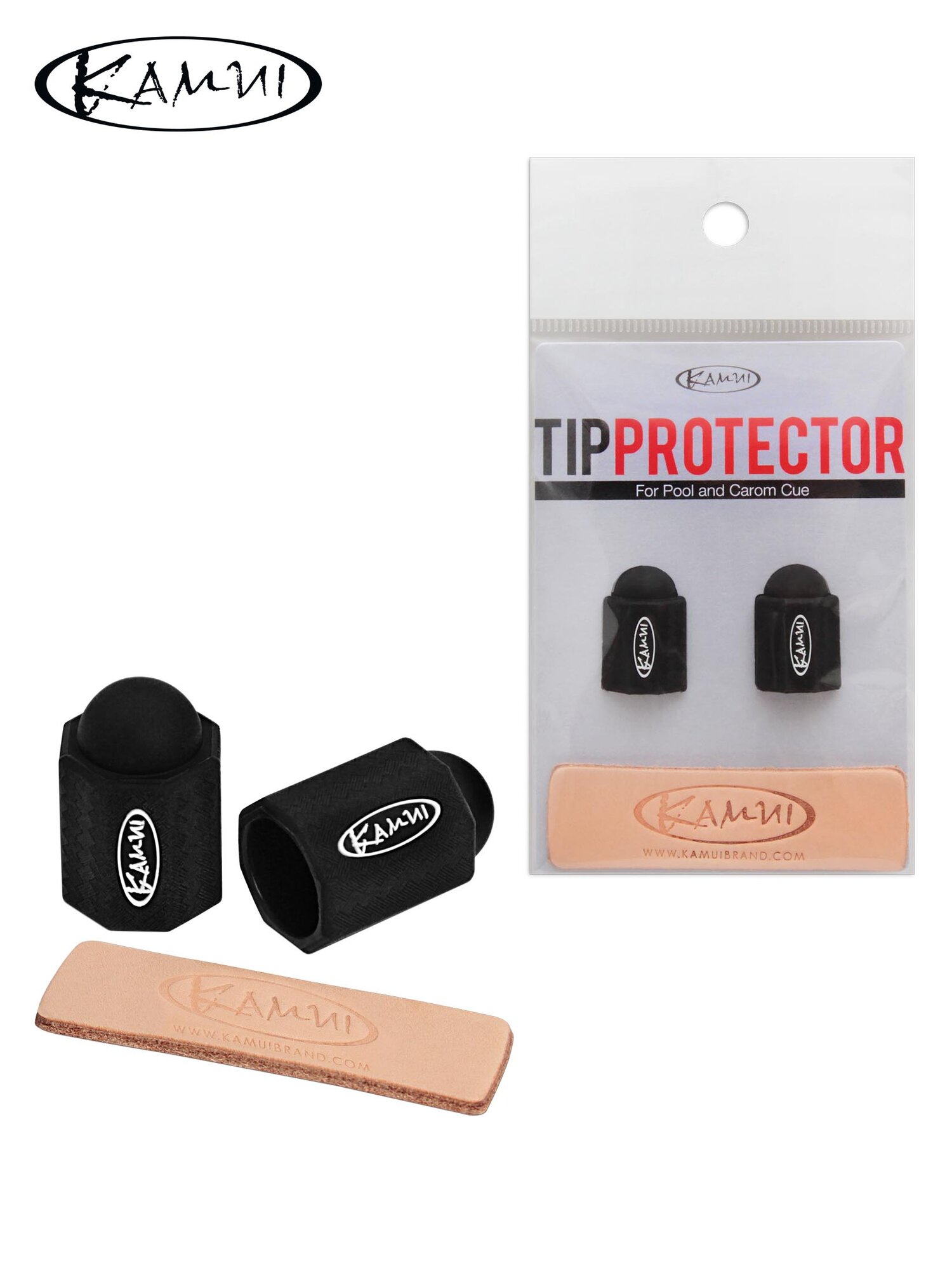 Набор для защиты бильярдной наклейки Kamui Tip Protector, черный, 1 шт.