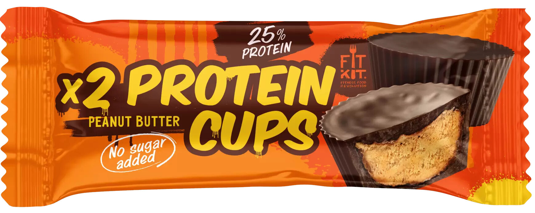 Батончик Fit Kit "Protein Cups", арахисовая паста/шоколад, 70 г