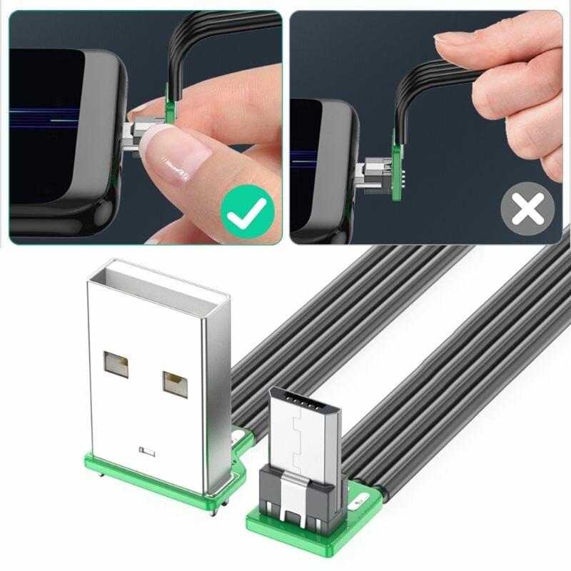 Кабель для передачи данных USB-Micro USB Android up-5 см-USB up