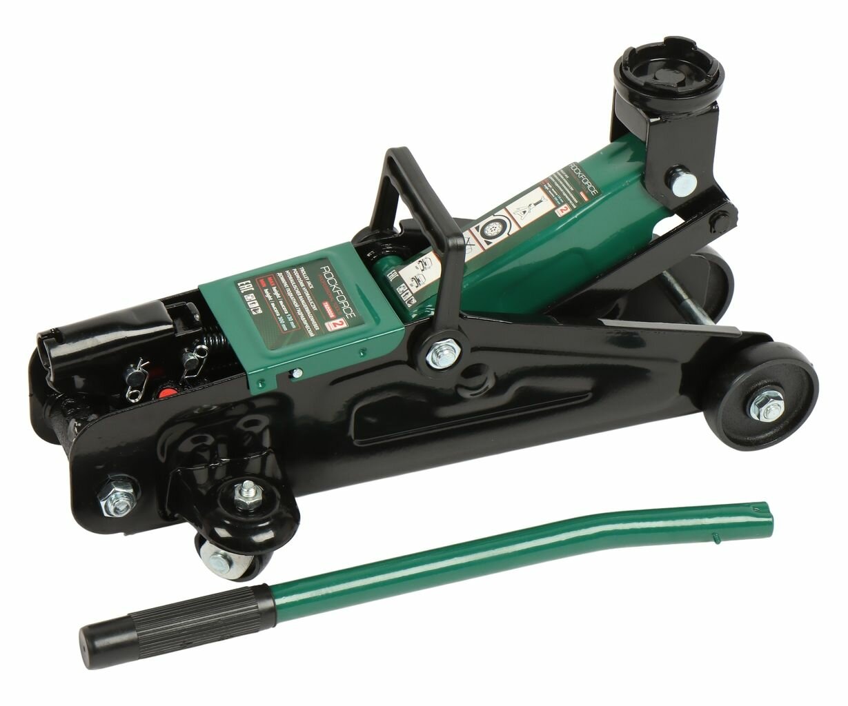 Домкрат автомобильный подкатной 2т 135-310мм, арт RFT820028 ROCKFORCE