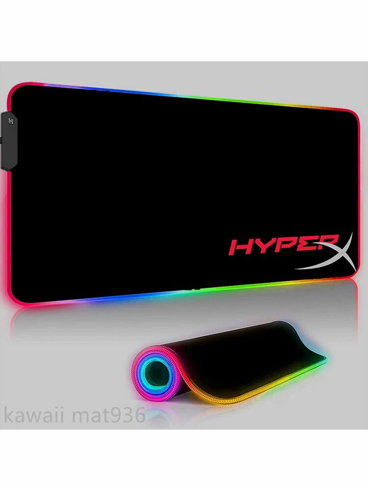 Коврик HyperX "Luminous All-in-One", нескользящий, с RGB-подсветкой, XXL