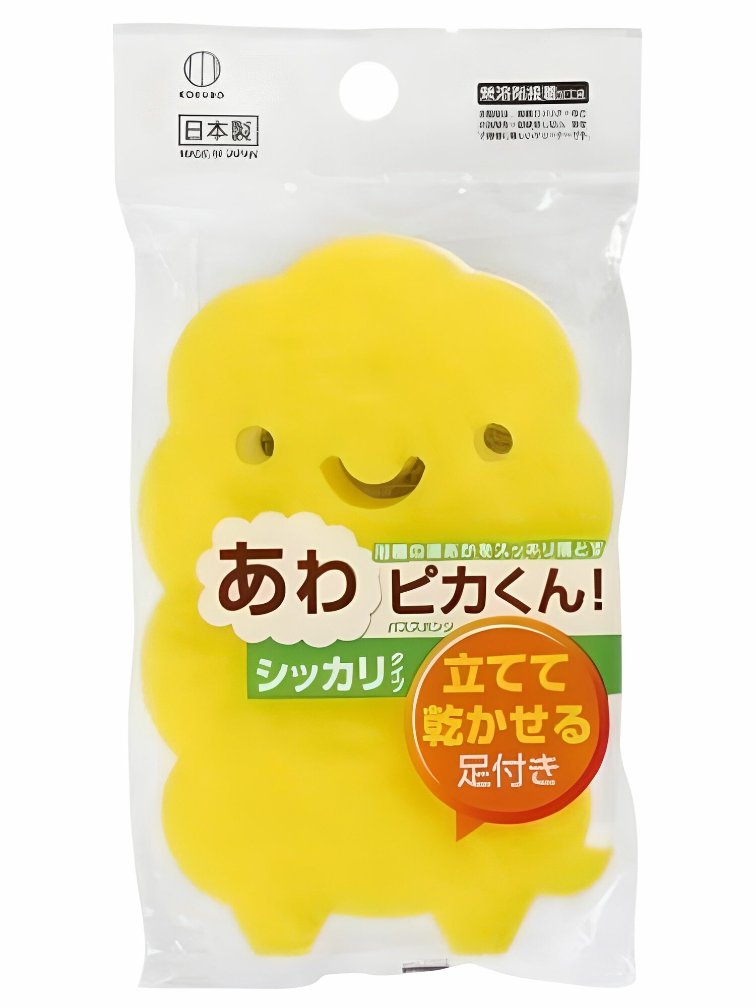 KOKUBO Губка для мытья ванны и ванной комнаты AWAPIKA-KUN, Япония