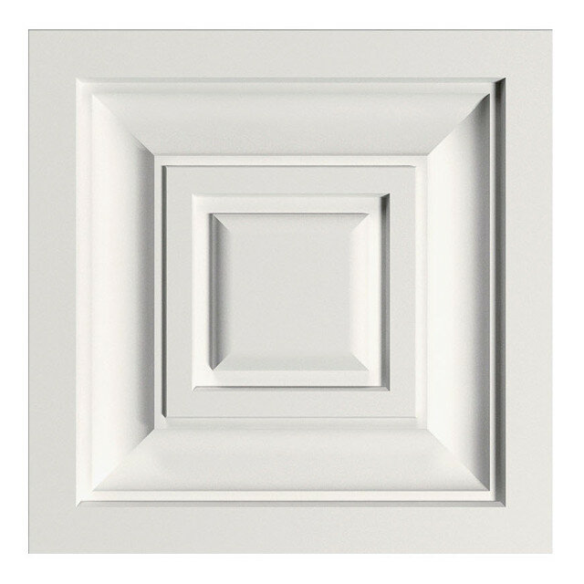 BELLO-DECO В1 декоративная стеновая вставка 25х105х105 полимер XPS белая арт 00-00106513