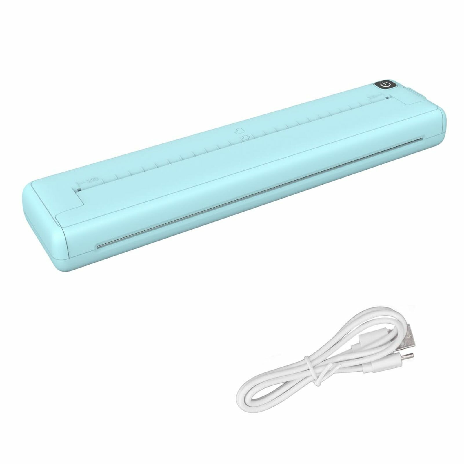 Термопринтер A4 Мини Портативный Беспроводной ручной Bluetooth без чернил 200dpi с автоматическим отключением Зарядка через Type C