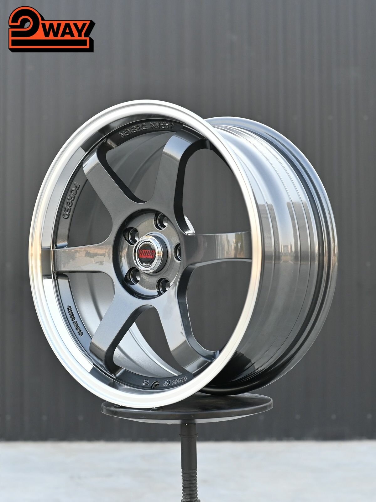 Диск Taigiro Volk Racing Style TE37SL, R18, графитовый, литые