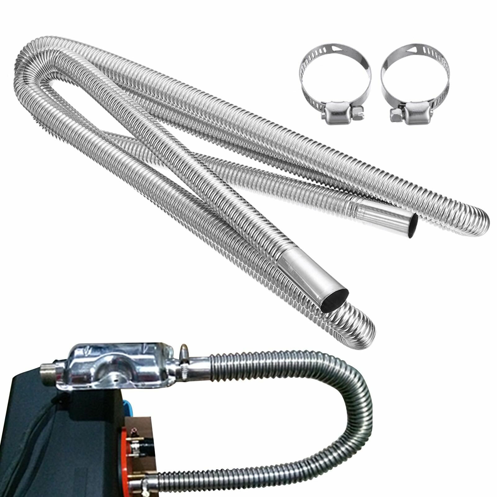 Выхлопная труба (металлорукав) d25мм 250см для сухого фена, автономного отопителя/ автономки/ Выхлоп