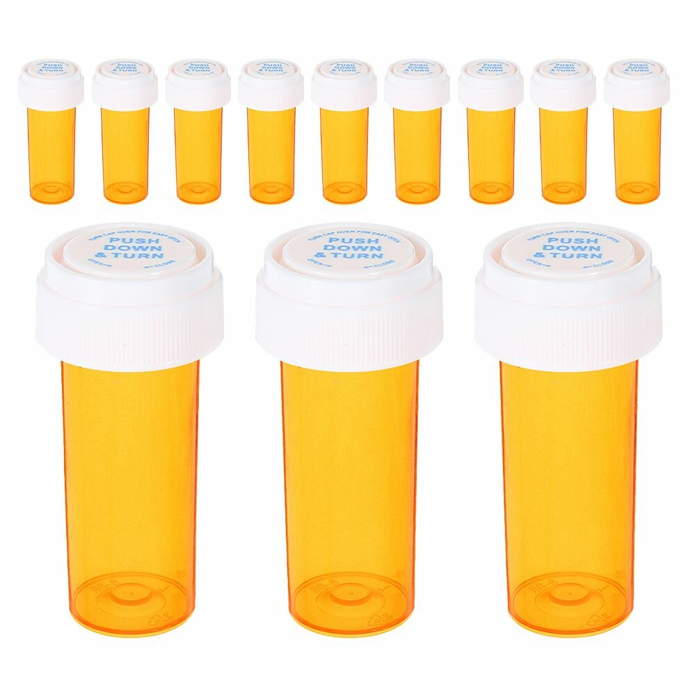 Хранение Витаминов И Мелочей, Надёжные Пластиковые Баночки, Набор 12 Штук 9.20X3.00X3.00CM