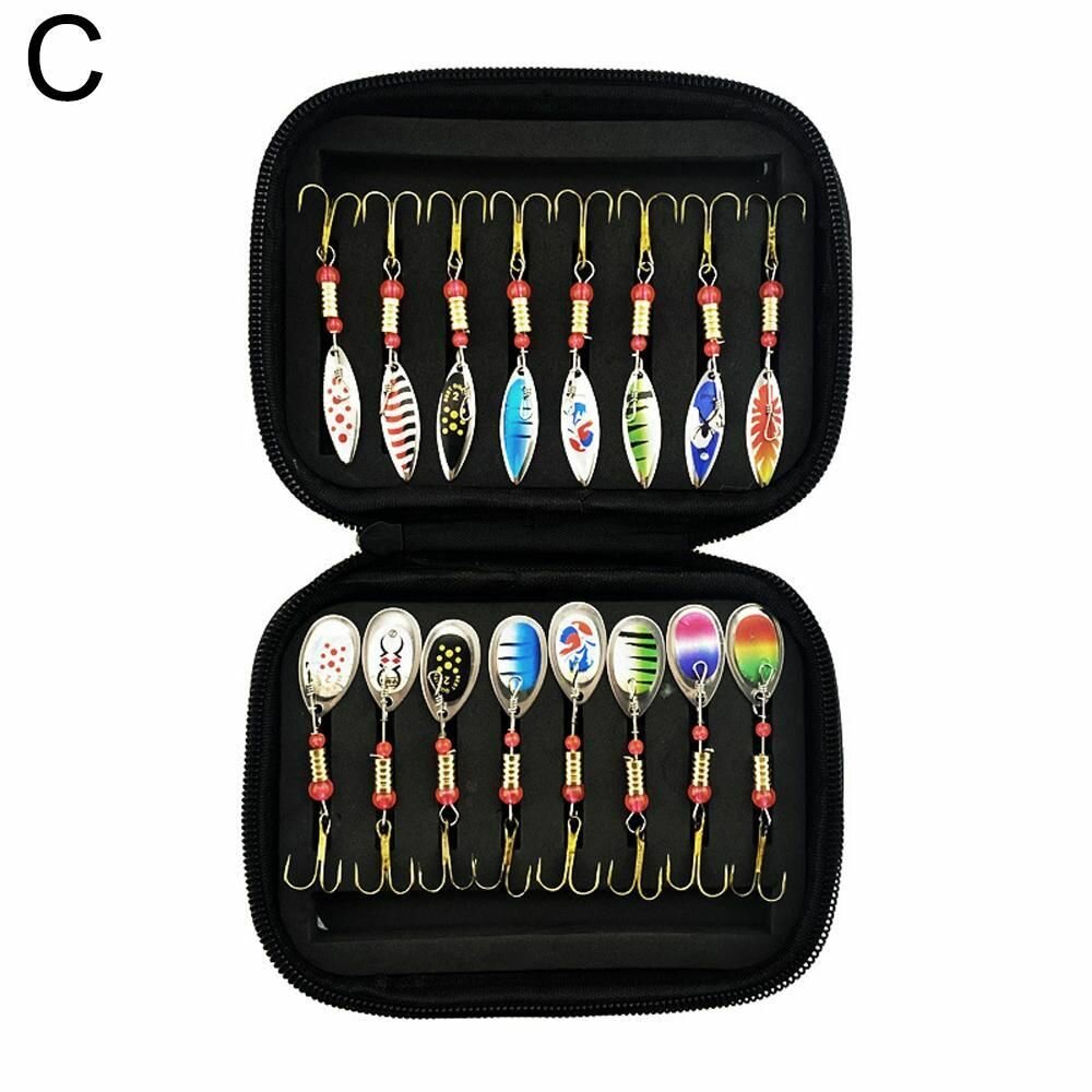 Набор блесен для спиннинга, Блесна для рыбалки, приманка Luya, подарочный набор 16 штук