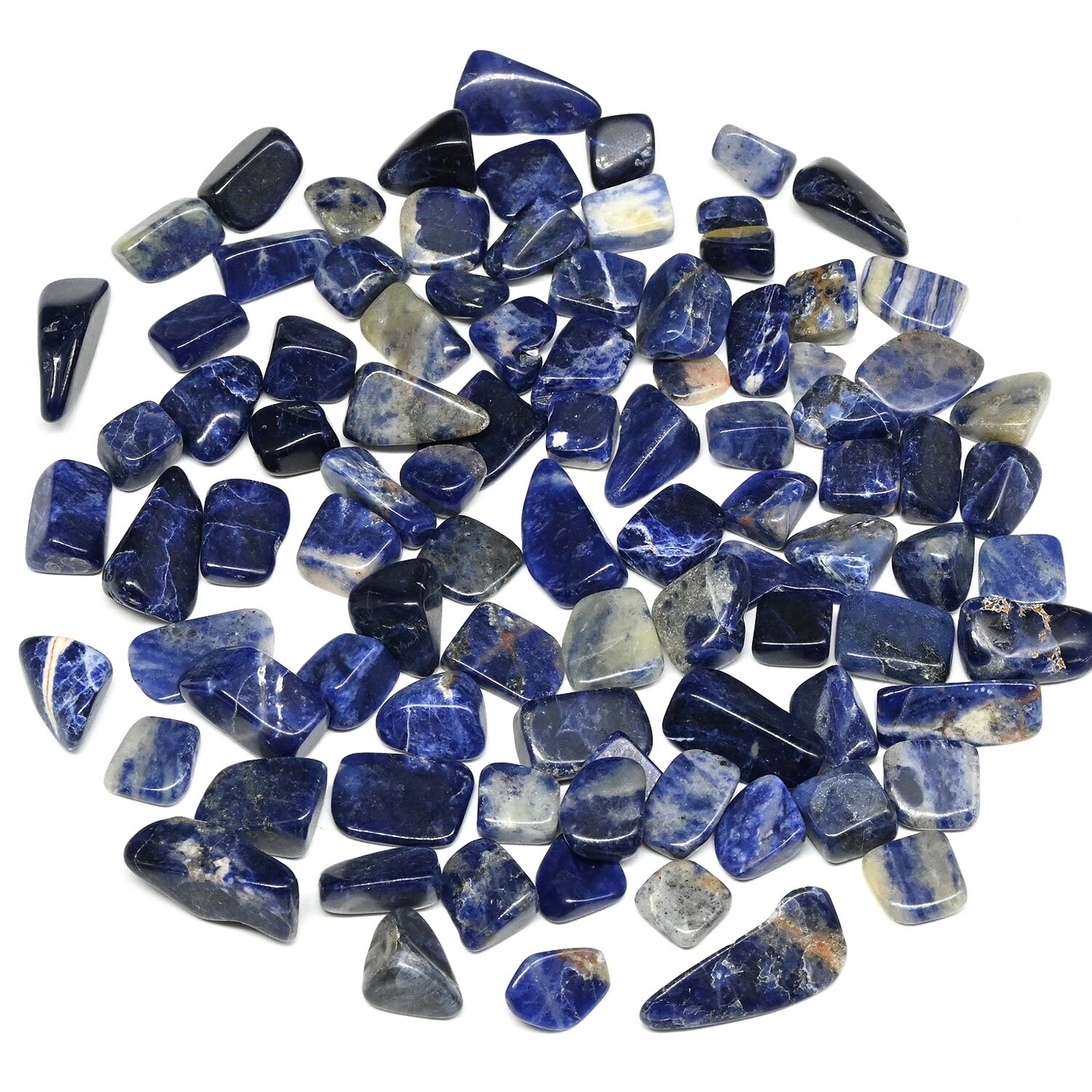 Содалит галтовка фракция 10-20мм, упаковка 100г .