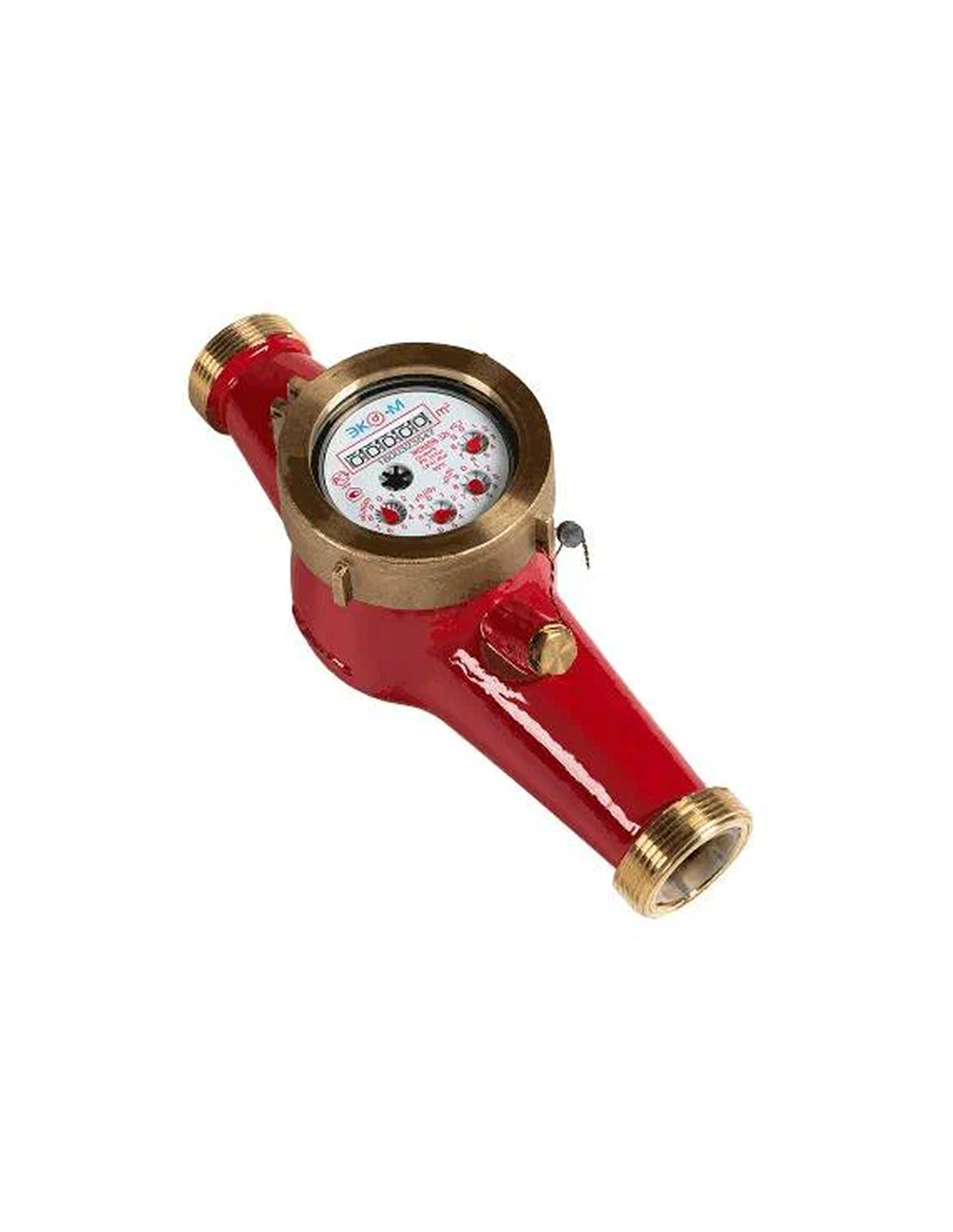 Счётчик г/в и х/в крыльчатый многоструйный Ду 32 Ру16 90С L=260мм резьба В/К экомера Э-32У-260-СК