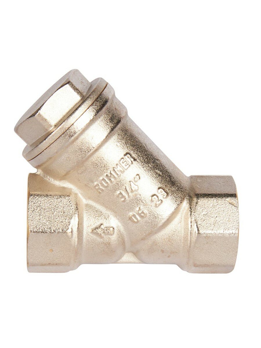 Фильтр грубой очистки ROMMER 3/4", сетчатый косой (RFW-0001-000020)