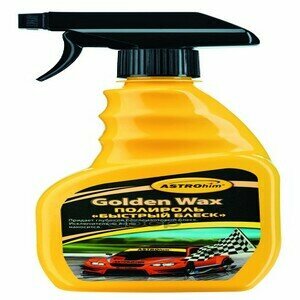 Полироль быстрый блеск, серия golden wax, спрей 500 мл ASTROHIM арт. ac295