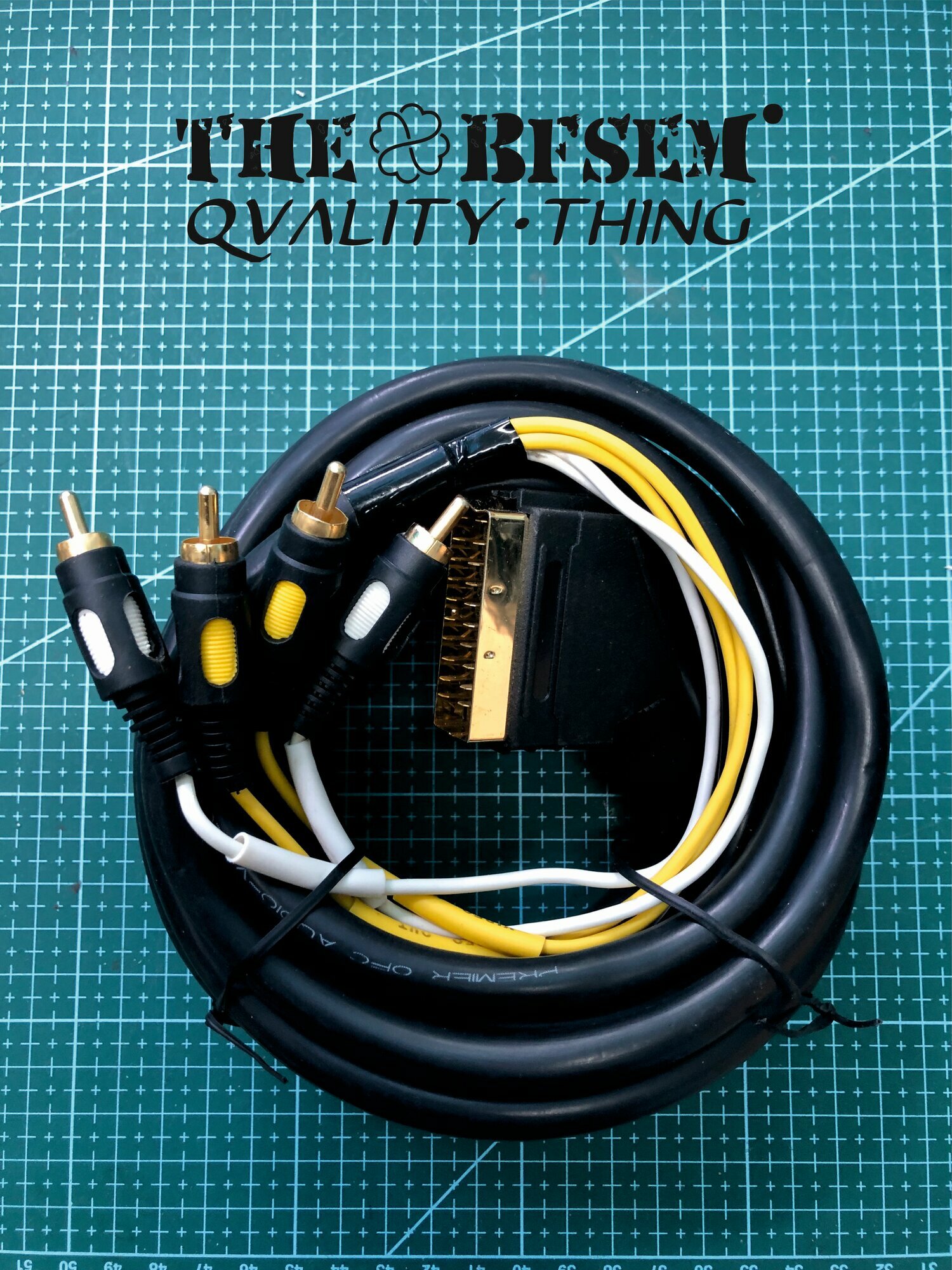 Шнур PREMIER SCART - 4 x RCA "шт"/ 5.0 м / GOLD / mono