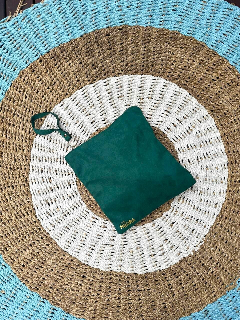 Чехол для коврика 1 мм NiiDRA, цвет зеленый, материал - микрофибра, размер 27*31 см