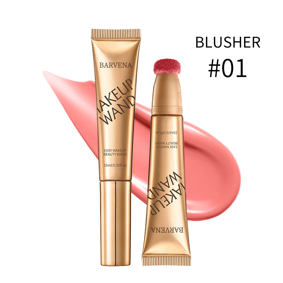 Кросс-бордерный макияж BARVERA, спонж-головка, жидкий румянец, крем, натуральный, долговечный, не легко выцветает, осветляющий, расширяющий цвет
