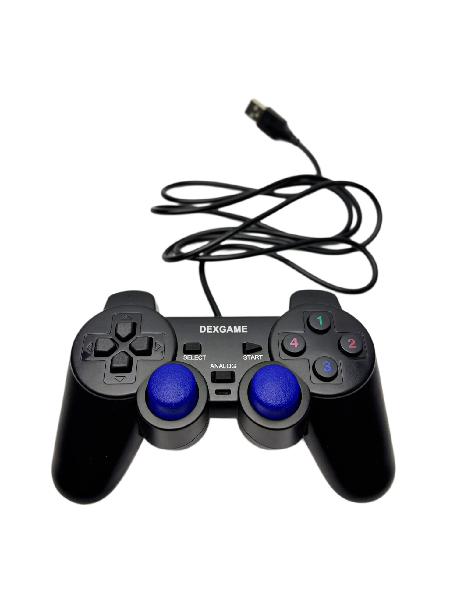 Геймпад для ПК проводной, USB, виброотдача, черный, 1.4 м.