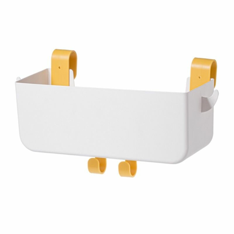 Прикроватный настенный стеллаж для хранения вещей в общежитии-белый