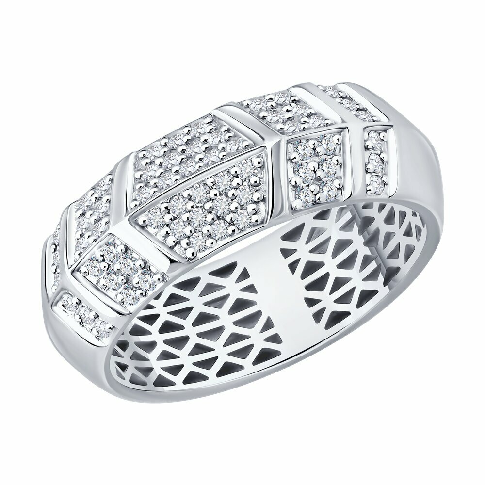 Кольцо, белое золото, 585 проба, бриллиант