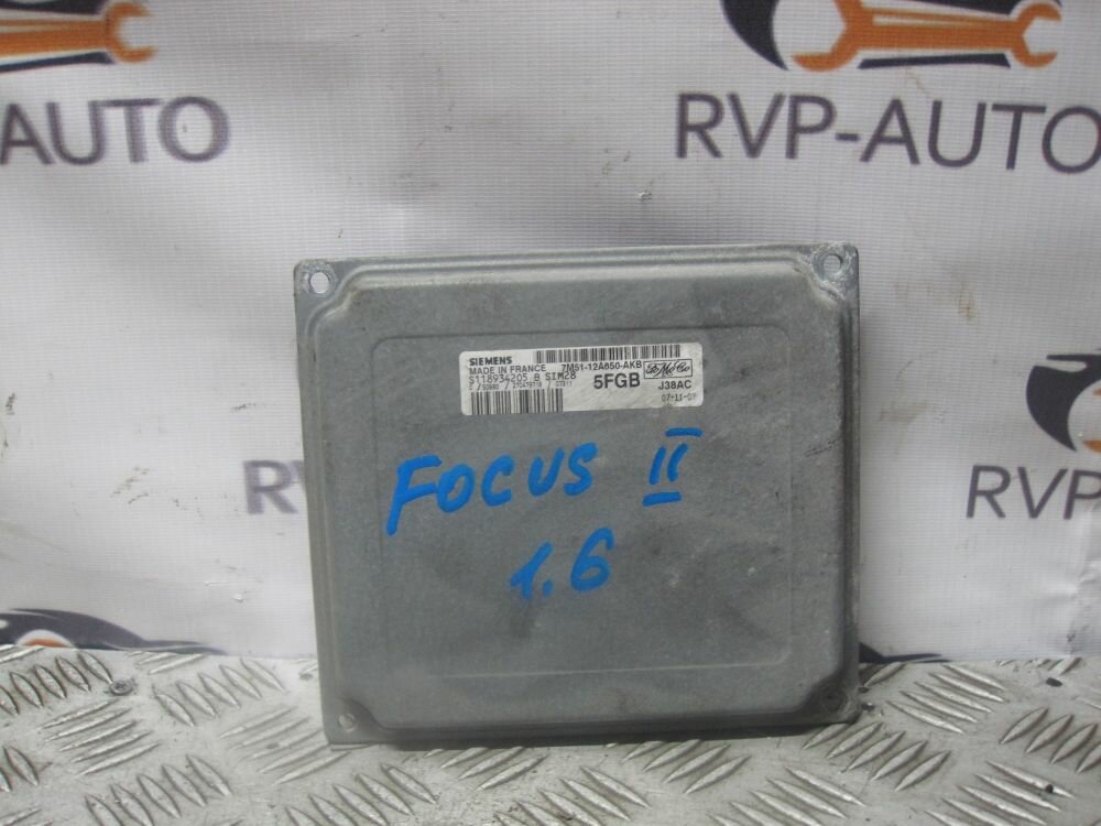 Блок управления двигателем Ford Focus 2 1.6 МКПП 7M5112A650AKB
