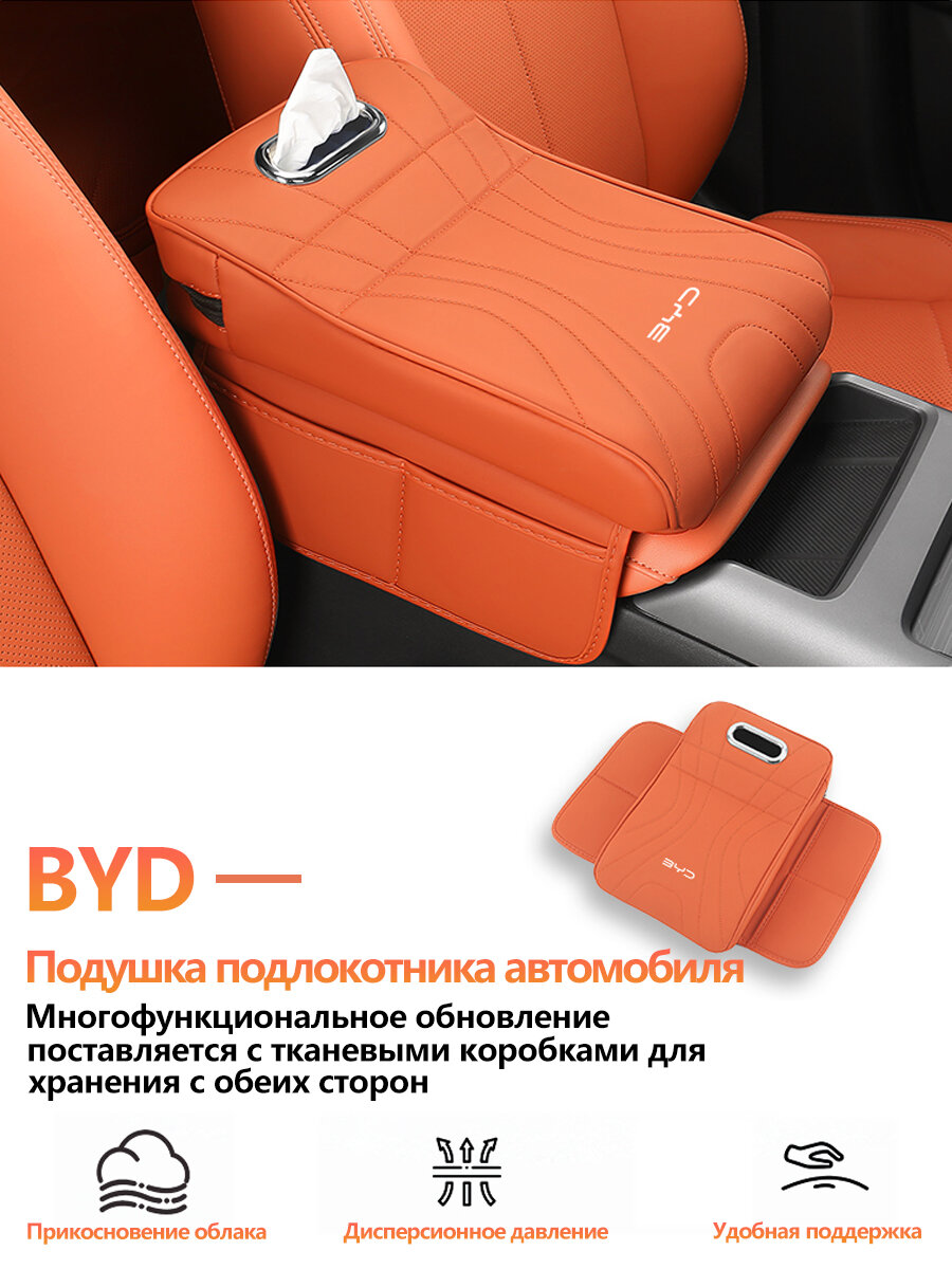 Чехол на подлокотник BYD M6 DM EV Song Plus DM-i EV Yuan Plus Atto 03 Seagull Chazor 05 L DM-i
