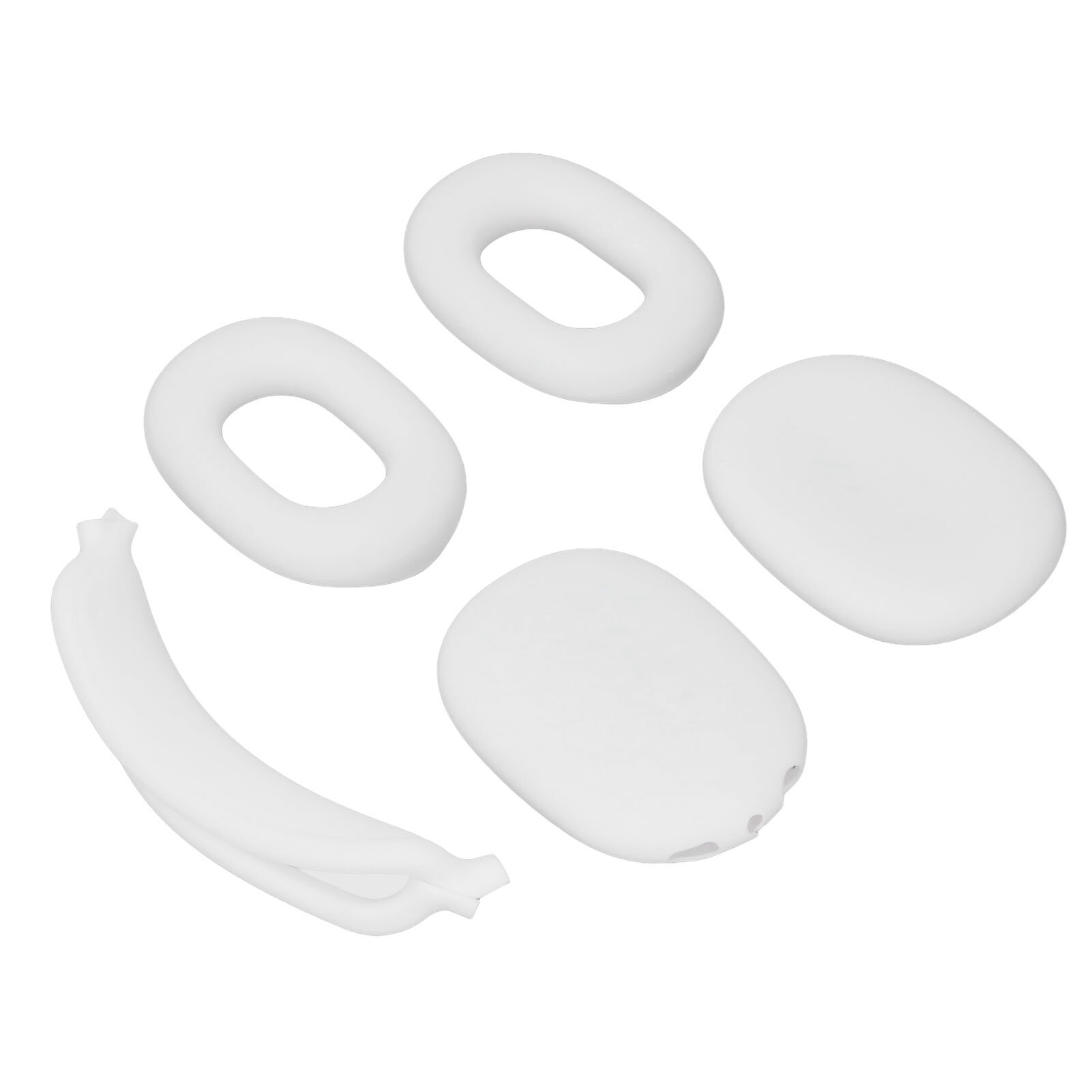 Чехол для наушников с амбушюрами, чехол, чехол для амбушюр, чехол для оголовья, сетчатый карман, портативный жесткий чехол для наушников из ЭВА, белый