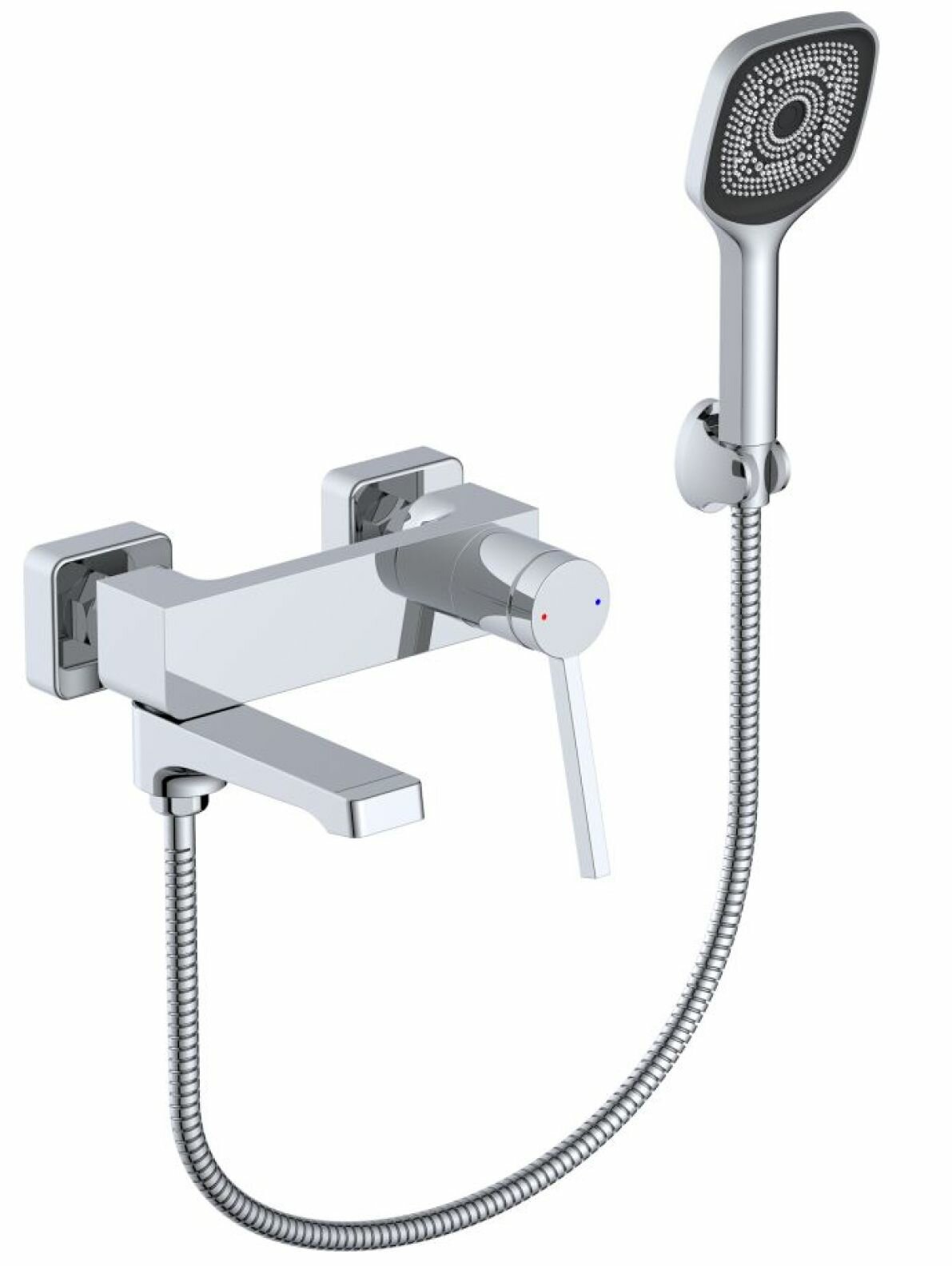 Смеситель с душем и шлангом для ванной комнаты ECONOCE 750 (EC0752)