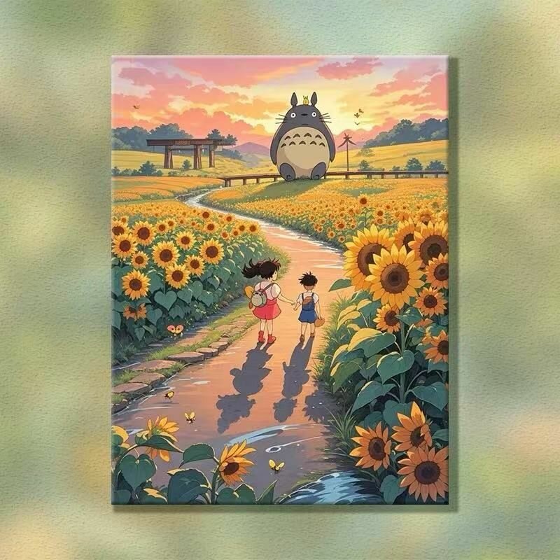 Набор для вышивания крестом 14CT, канва 50x60 см / готовая вышивка 40x50 см