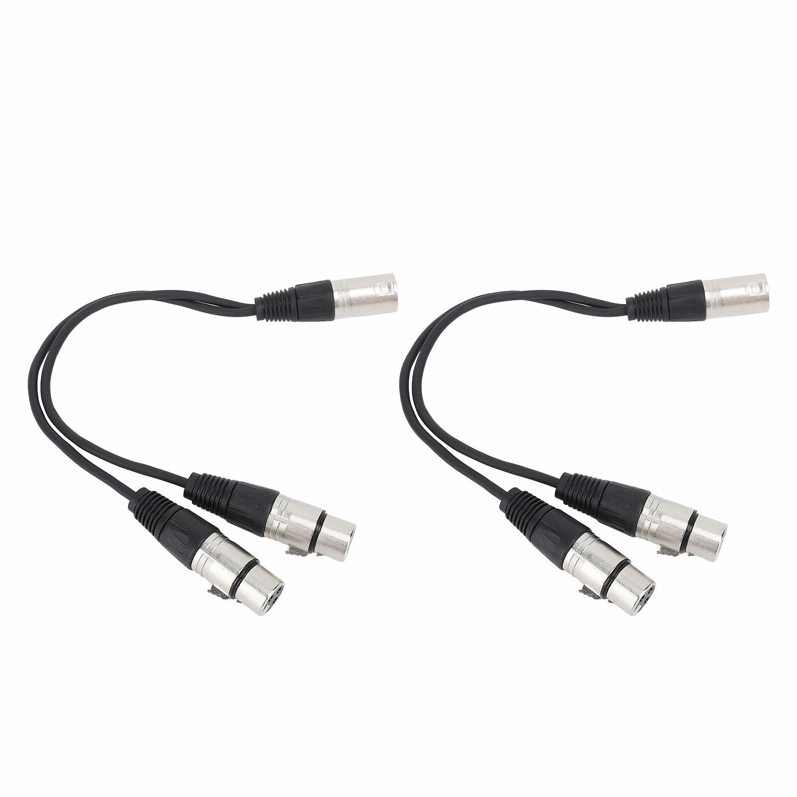 Кабель-разветвитель XLR (жен.) -> 2x XLR (муж.), 0.3м, 2 шт.