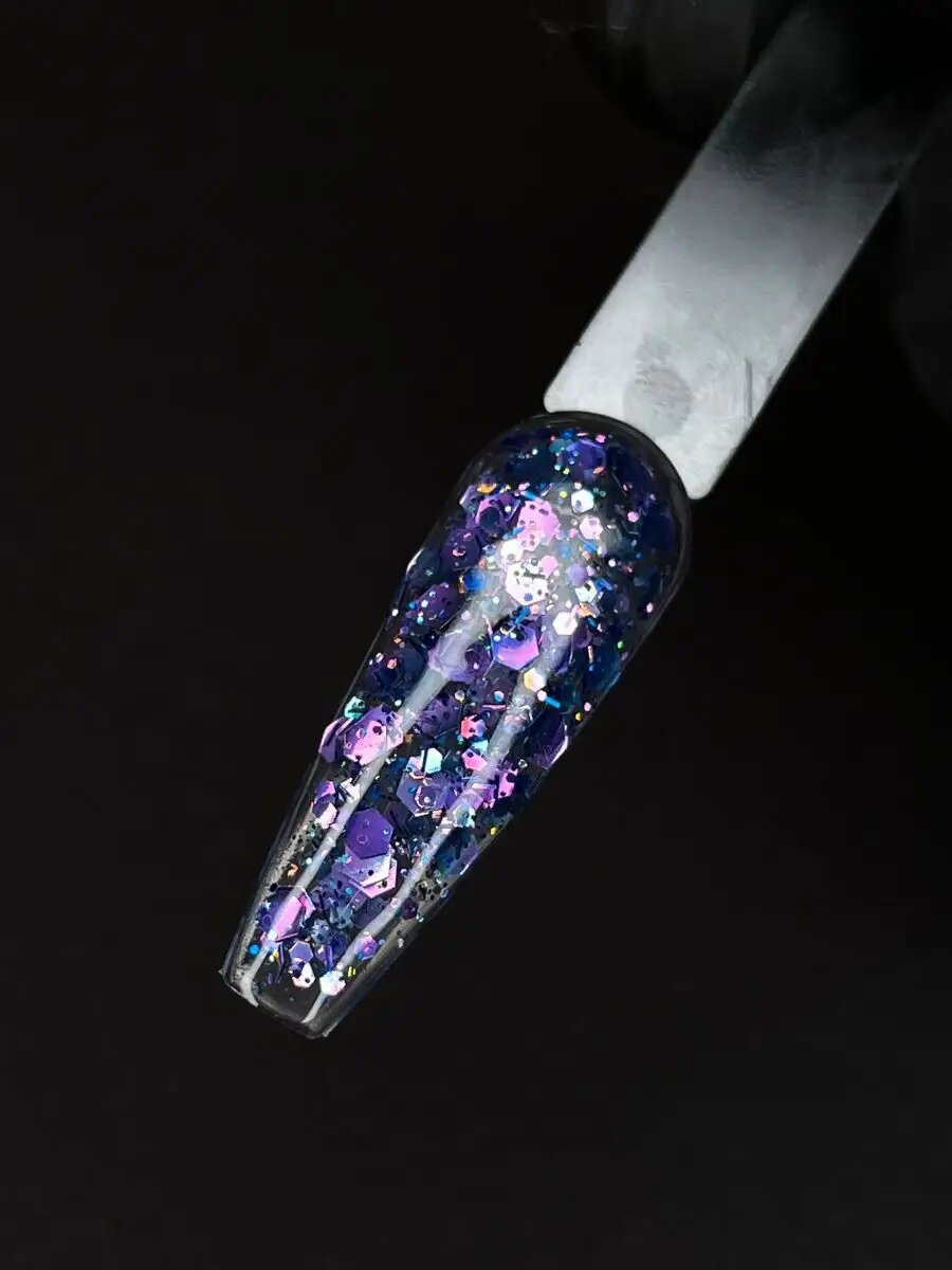 Гель-лак с шиммером и шестигранниками Chameleon 8, 5 гр