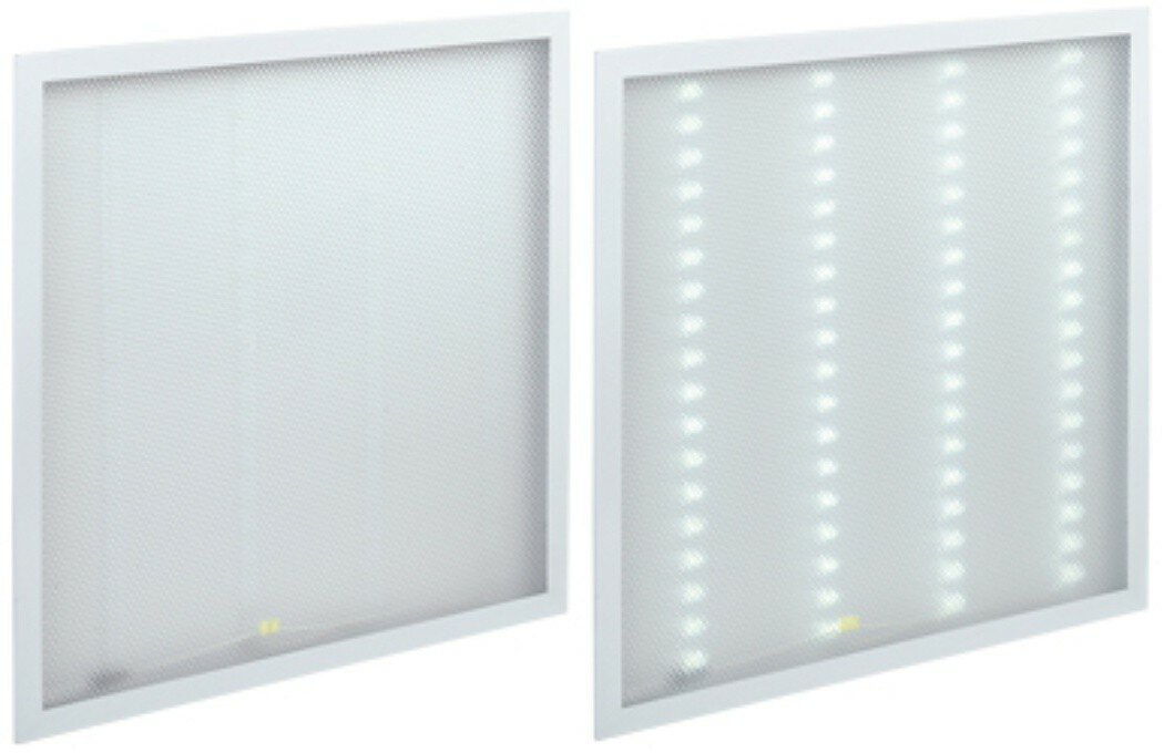 Светильник светодиодный 48Вт 6500К IP40 595х595x19 мм призма с проводом Эра