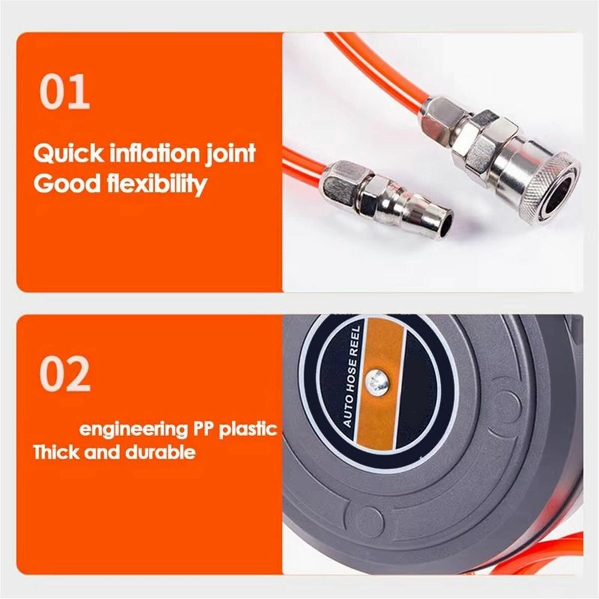 Воздушный барабан Автоматический втягивающийся шланговый барабан Ретрактор