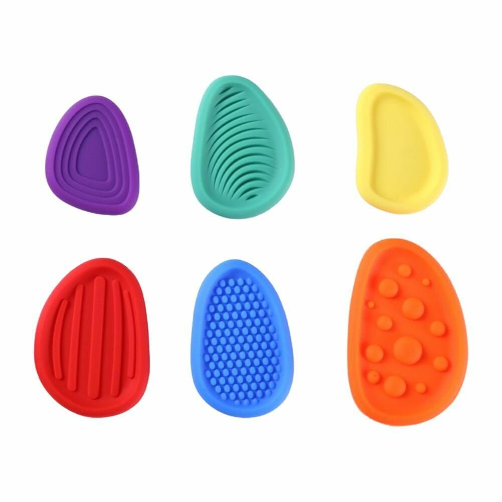 Сенсорный камень для детей, 6 штук, мальчиков и девочек / Тихие фиджеты школы дома Развивают моторику